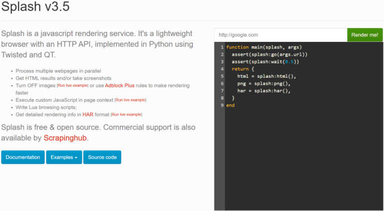 2026 年使用 Scrapy Splash 进行网络爬虫