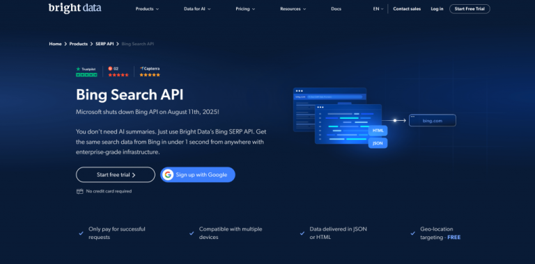 最佳 Bing 搜索 API 替代方案（2025 年更新与列表）